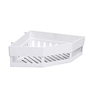 TOPBATHY Frame Stand Bathroom Corner Shelf Wall Mounted Shower Caddy Storage Holder Free Of Punch Corner Triangle Rack Organizer For Toilet Bathroom Kitchen Organizer Rack