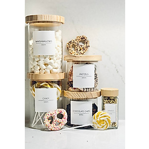 Minimalist 409-Piece Label Set: Elegant, Waterproof Stickers for organizing Global Spices, Pantry, Food Storage, Bathroom and Home Essentials Jars, Bins, and Containers