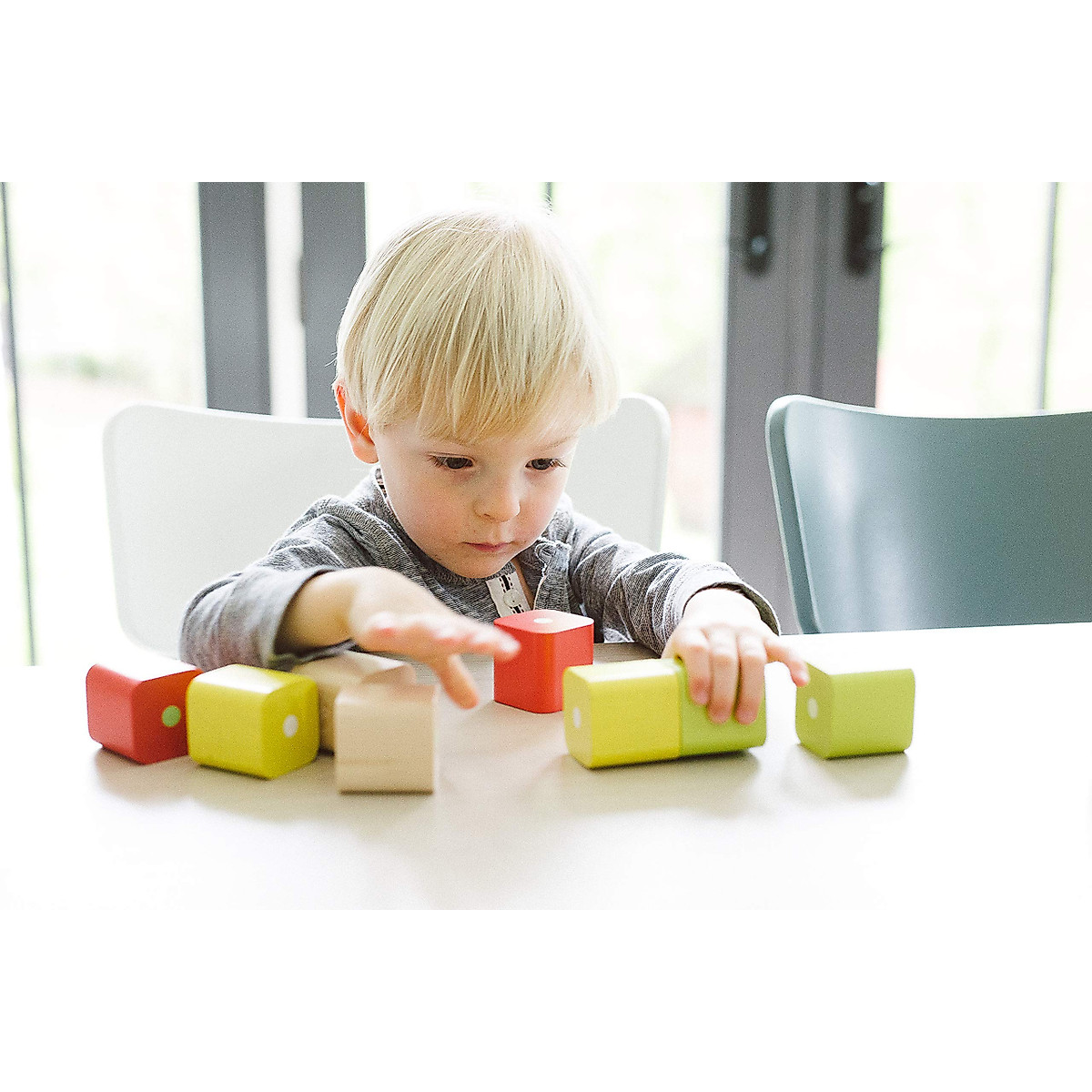 Tegu 6 Piece Magnetic Baby’s First Building Blocks, Tints