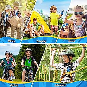 Walkie Talkies Toys for Kids 3-6: DASTION-99 Mini Robots Walkies Talkie Birthday Gifts for 3 4 5 6 Year Old Boys Toys for 3-5 Year Old Boy Outdoor Games for Kid Blue 2 Pack