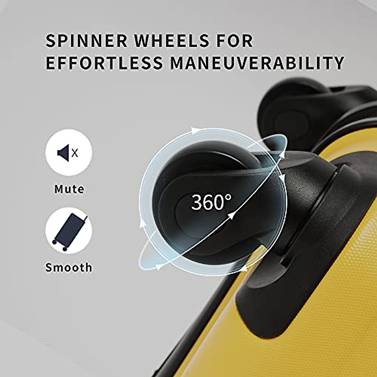 Merax Luggage Sets 3 piece Carry on Luggage Suitcase Sets of 3, Hard Case Luggage Sets Clearance Expandable