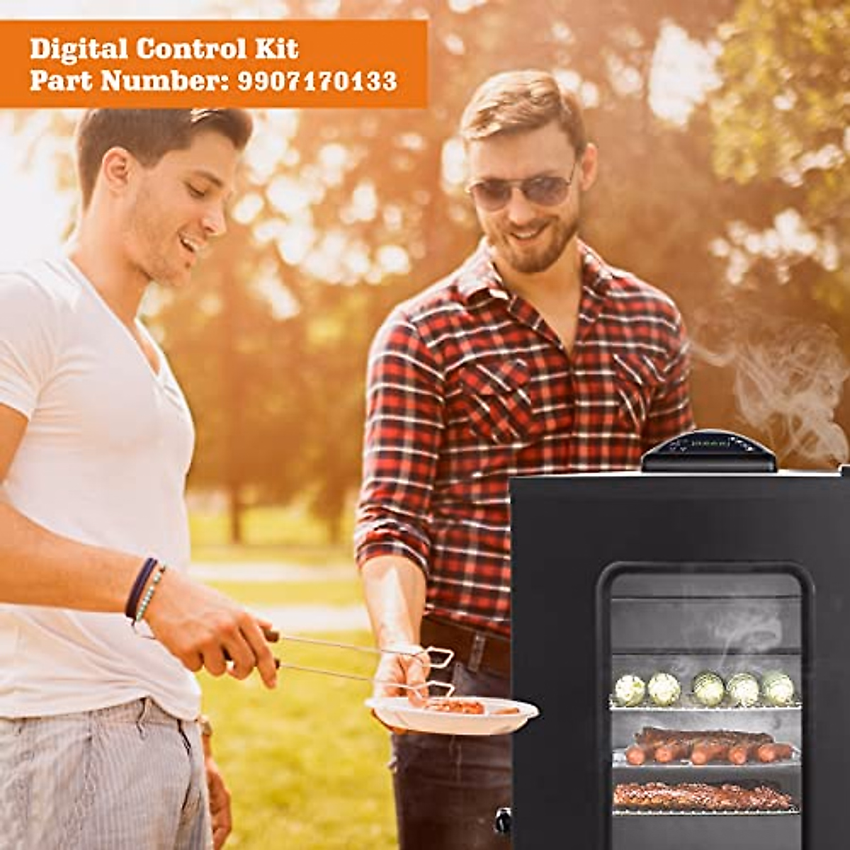 Replacement 9907170133 Digital Control Panel for Masterbuilt MB20071418, MB21071218, MB21072319, MB21072719 and Other Models Digital Electric Smoker