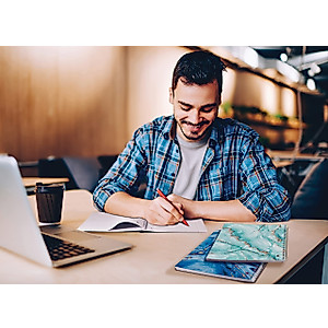 Better Office Products Marble Design Spiral Notebooks, 2 Pack, College Rule, 100 Sheet, 10.5 x 8 inches, Abstract Marble Fashion Design Covers, 2 Pack