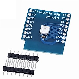 KENID 1PCS Esp8266 D1 Module WS2812B RGB Shield D1 ESP8266 Module Board Wiht Pins Esp8266