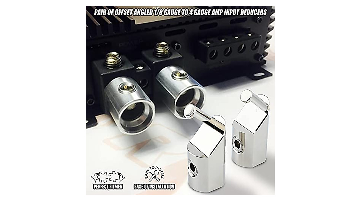 BILLFARO 2Pcs 1/0 to 4 Gauge Wire Reducer - Secure Car Audio & Welding ...