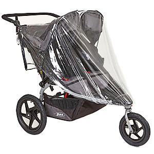 Sashas Peekaboo Friendly Rain and Wind Cover for BOB Revolution Flex Duallie & Strides Double Jogging Stroller