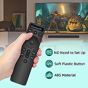 Semote Bluetooth Backlit Display Remote Controller fit for Vizio 2.1 5.1 Home Theater Sound Bar and Vizio Channel Soundbar System, for Vizio M V P Series Home Audio Sound System