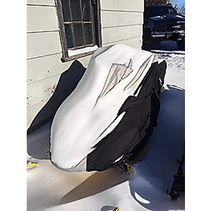 Weatherproof Snowmobile Cover Compatible with 2003 Ski-doo Mach Z Tech Plus 800 RER - Outdoor & Indoor - Water, Snow, Sun - Built-in Securing Straps - Trailerable - Free Storage Bag