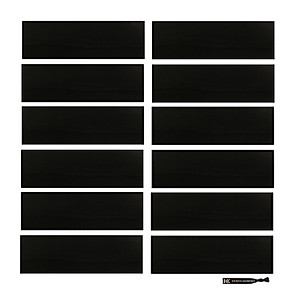 3" Cotton Headbands Pack Stretch Elastic Yoga Soft and Stretchy Sports Sweatbands Fashion Headband for Teens Women Girls by Kenz Laurenz (12 pc Headbands, Black)