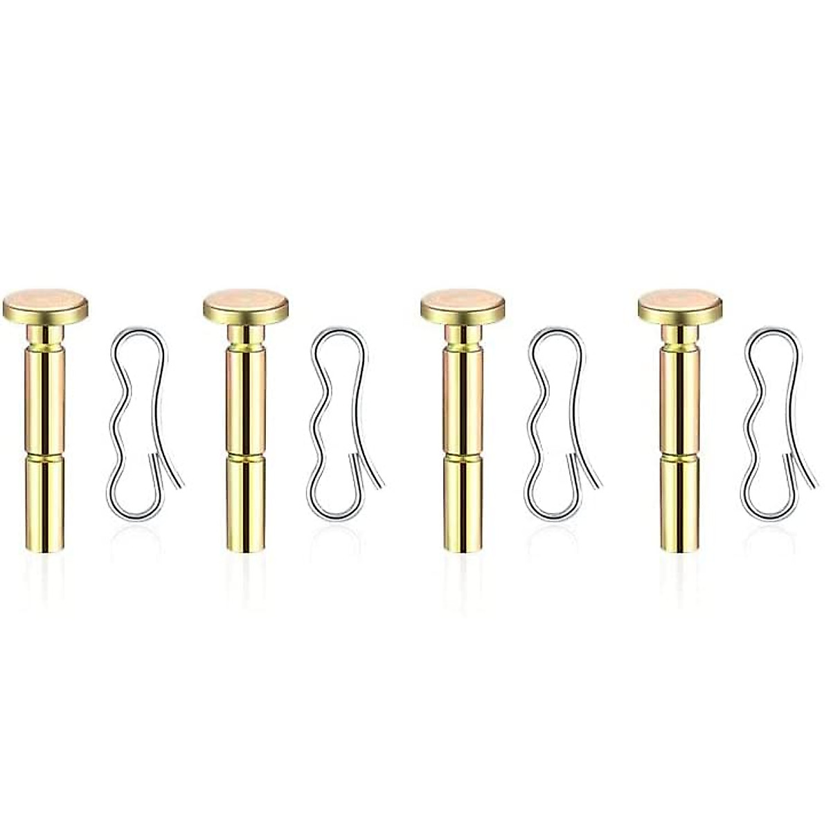 Go-Cheers 4Pack 738-04124A Shear Pins & 714-04040 Bowtie Cotter Pins for MTD Troy-bilt Craftsman 738-04124A 738-04124 938-04124 714-04040 7188389 80-749 780-242 Snow Throwers