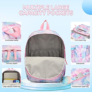 Caran·Y Girls Backpack for Kid in Elementary Large Size School Bookbag Purple Ages 12M+