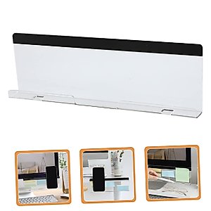 ULTECHNOVO 2pcs Message Parcel Shelf Monitor Side Panel Memo Notes Boards Memo Pad Monitor Message Memo Board Note Board Clear Stand Memo Message Board Screen Side Acrylic The Side