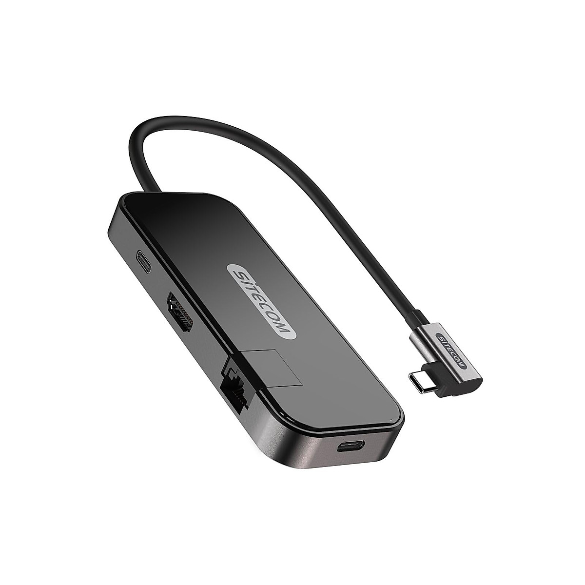 Sitecom CN-394 USB-C Adapter | USB-C to 1x HDMI + 1x Gigabit LAN Adapter + 2X USB 3.1 + 1x USB-C - with USB-C Power Delivery 100W