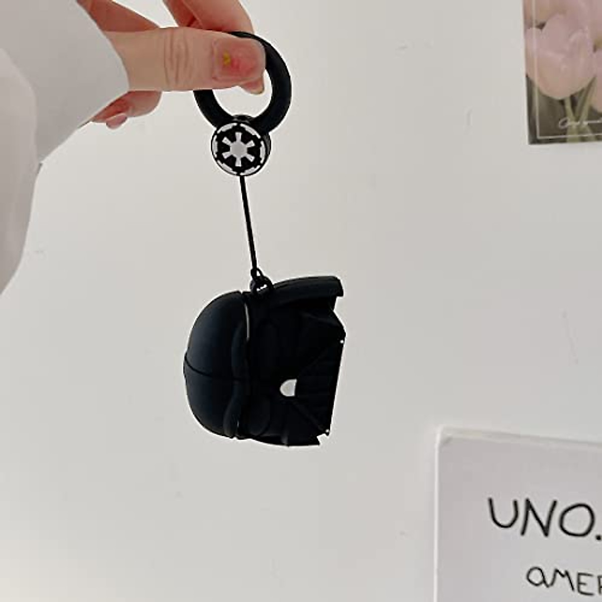 Airpods 3rd Generation Case Cute Cartoon Personality 3D Kawaii Soft Silicone Skin Protector for Teenagers and Children (Black Warrior)