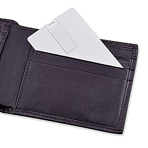 KINMIN Credit Card USB Flash Drive 64GB 50 Pack Business Card Bank Card Shape Flash Drive Memory Stick Key Credit USB Drive Black