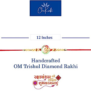 CHERKRAFT Rakhi for Brother Floral Design Rakhi Thread for Men/Boy Raksha Bandhan Bracelet (Design 9, Standard)