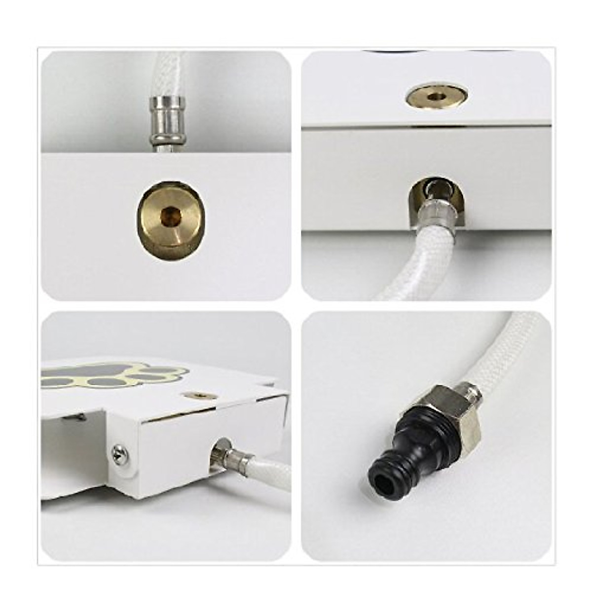 Pet Laugh Updated Version Dog Water Fountain Automatic Dog Waterer Step-on Outdoor Fresh Cold Drinking Water for Dogs, Updated Version NO Leakage at All