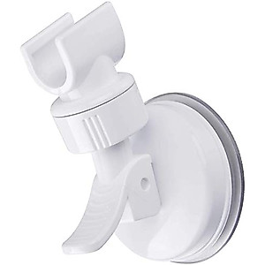 Suction Cup Shower Head Holder Handheld Shower head Bracket Adjustable Height Shower Holder, Removable Handheld Wand holder Wall Mounted Suction Bracket