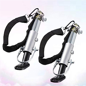 LIOOBO Bike Bicycle Trailer Coupler Attachment Bicycle Trailer Hitch Adapter for Bicycle Bike Trailer 2pcs (Silver)