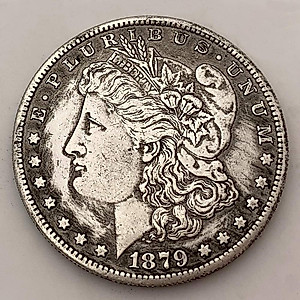 Exquisite Collection of Commemorative Coins 1879 American Silver Coin Morgan Silver Dollar Commemorative Coin Foreign Currency Eagle Yang Long Yang Silver Coin Ancient Coin Copper Silver Coin