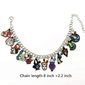 AYJBDGR Universe of Fandoms Anime Cartoons Charm Bracelet Gifts for Women