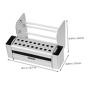 WHAMVOX Screwdriver Tool Storage Rack Silver or Pvc Portable Tool Organizer Rack Pe Tool Organizer Holder Tool Organizer Rack with Drawer