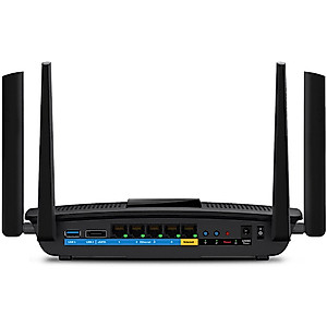 Linksys AC2600 4 x 4 MU-MIMO Dual-Band Gigabit Router with USB 3.0 and eSATA (EA8500)