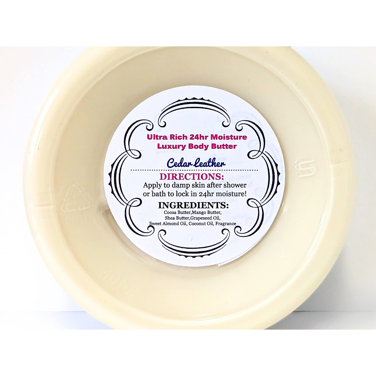 Just Whipped Haircare|Ultra Rich 24 Hr Luxury Body Butter-8 Oz.| Moisturizing| Free of Parabens, Sulfates, Silicones, Pthylates (Cedar Leather)