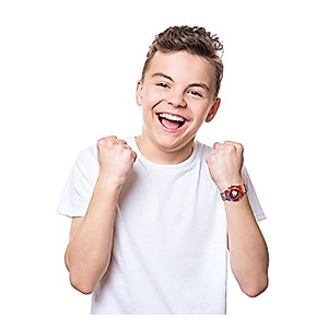 Nickelodeon Kids' Digital Watch with Red Case, Comfortable Red Strap, Easy to Buckle - Official 3D Paw Patrol Character on the Dial, Safe for Children - Model: PAW4016