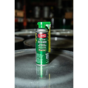 CRC Food Grade Silicone, 10 Wt Oz, Multi-Purpose Silicone Lubricant for High Temperature Applications, NSF H1 Registered Aerosol Spray (12 pack)
