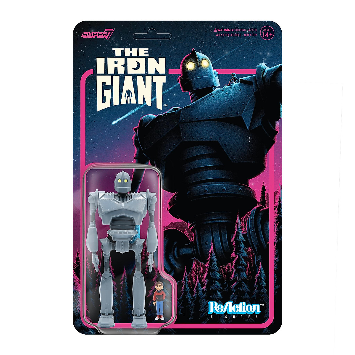 Super7 The Iron Giant - 3.75" Iron Giant Action Figure with Hogarth Hughes Accessory Classic Movie Collectibles and Retro Toys