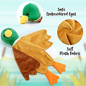 Eunikroko Baby Security Blanket Mallard Duck Soft Baby Lovey Unisex Lovie Gifts Plush Snuggle Stuffed Animal Cuddle Blanket Shower Gift for Newborn Kids Toddler Hunting Themed Decor Bedroom