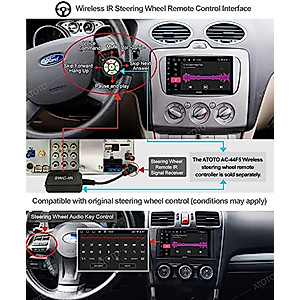 ATOTO S8 Premium 7inch Double-DIN Android Car Stereo, Wireless CarPlay & Android Auto, Dual Bluetooth w/aptX HD, QLED Display,Split Screen, HD Rearview with LRV, USB tethering,SCVC and More, S8G2B74PM