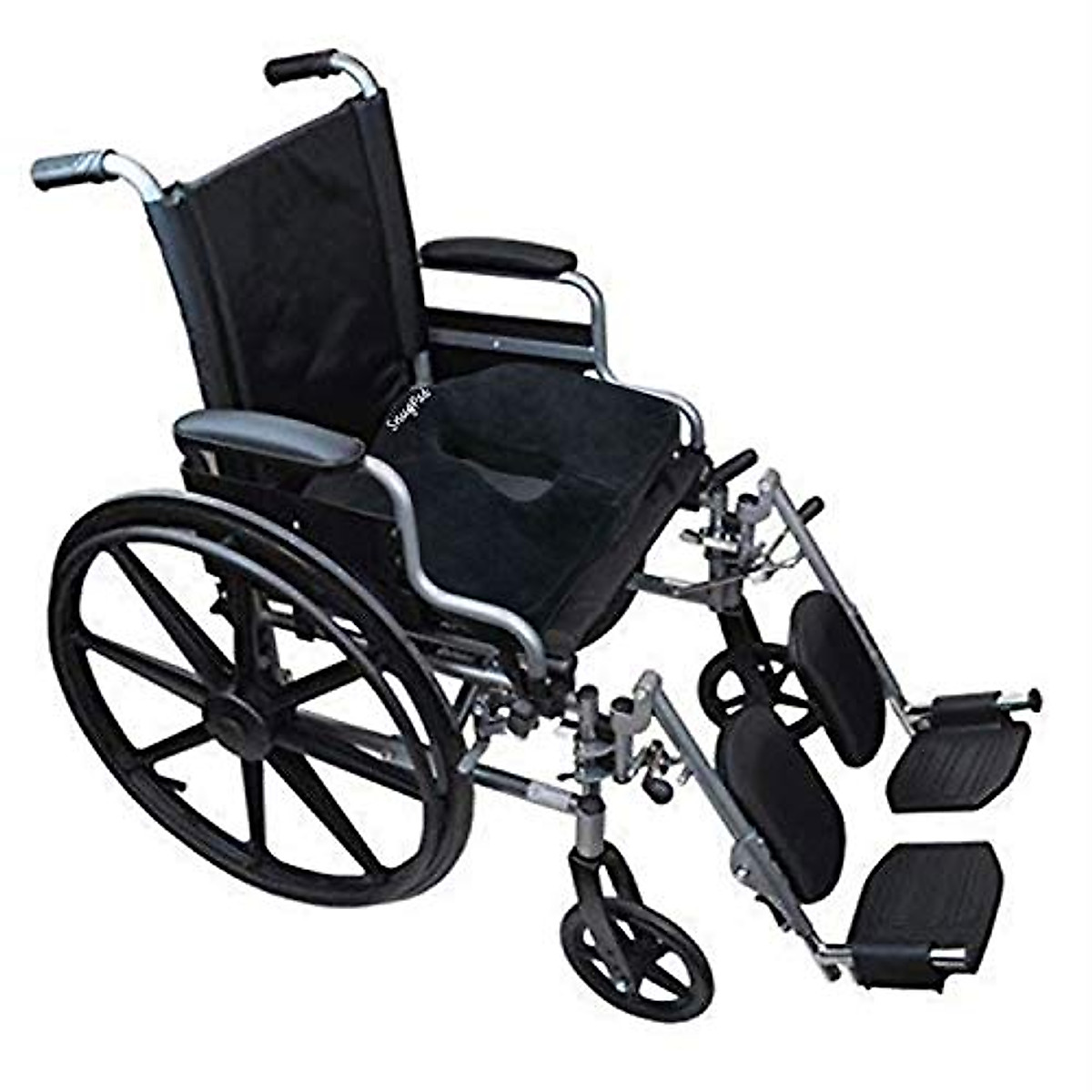 SnugPad Premium Memory Foam Seat Cushion, for Sciatica Tailbone Back Pain Relief, Posture Correction. Orthopedic Sitting Pillows for Office Chair, Car, Truck, Kitchen, Wheelchair with Non-Slip Bottom