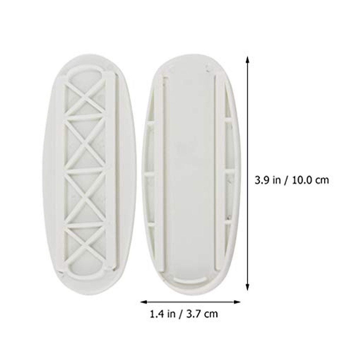 Cabilock 10pcs Power Strip Socket Fixator Wall Mount Power Strips Cable Organizers Punch Free Self Adhesive Socket Remote Control Holder for Home 10Ã—3.7cm