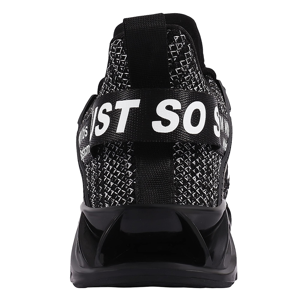 JSLEAP Womens Running Shoes Athletic Walking Sneakers Sports Tennis Shoes,Striped#Black,US 9.5