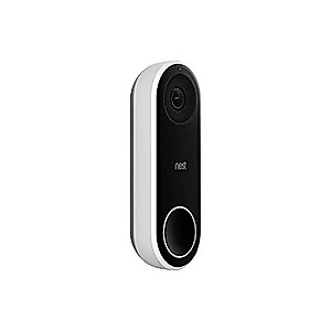 Google Nest Hello Front Door Bundle with 7 inch Display and Wired Camera Doorbell and Wired Nest Cam Outdoor Security Camera