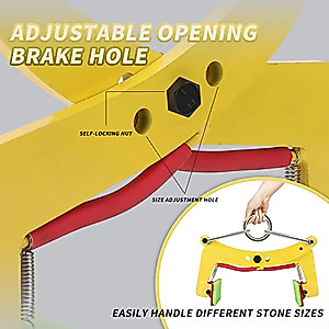 Lifting Clamps Beam ​Jaw Opening Adjustable, Plate Lifting Clamps Beam of Glass Slabs/Metal Sheet/Granite Island, Roadside Stone Clamp Curb,D325