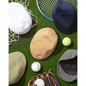 Foaincore 12 Pieces Newsboy Hat for Men, Flat Caps Bulk Driving Cabbie Hunting Hat