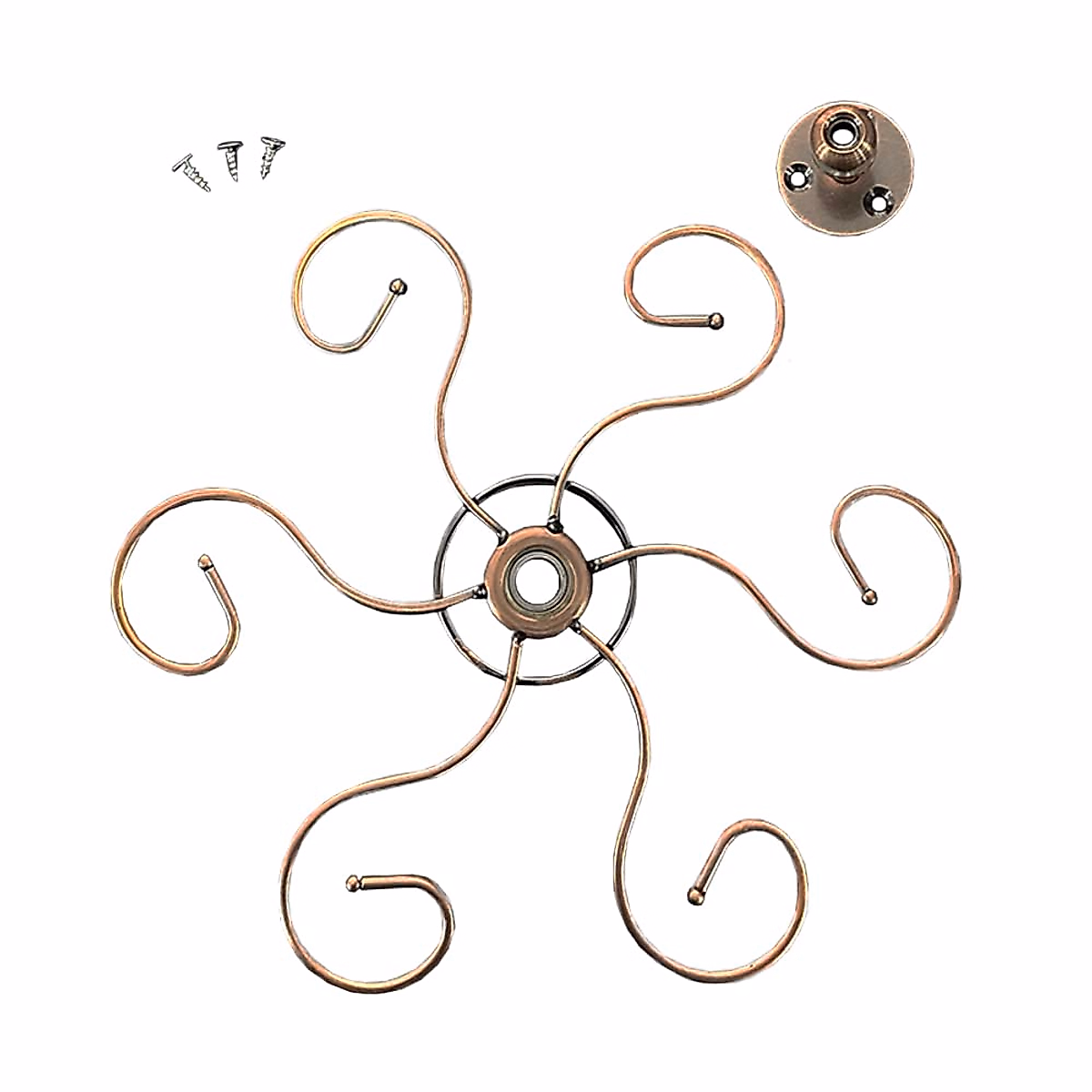 Stemware Racks,Wine glass rack, upside down red wine glass rack, hanging goblet rack, iron wine glass rack, rotating wine glass rack, which can hang 6 wine glasses (six cups)