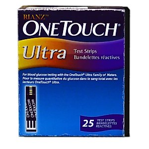 RIANZ Ultra Test Strips for Diabetes - 25 Count | Diabetic Test Strips for Blood Sugar Monitor | Glucose Test Strips for Blood Glucose Meter