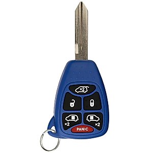 Keyless Entry Remote 6btn Navy Blue Key Fob for Chrysler Dodge (M3N5WY72XX)