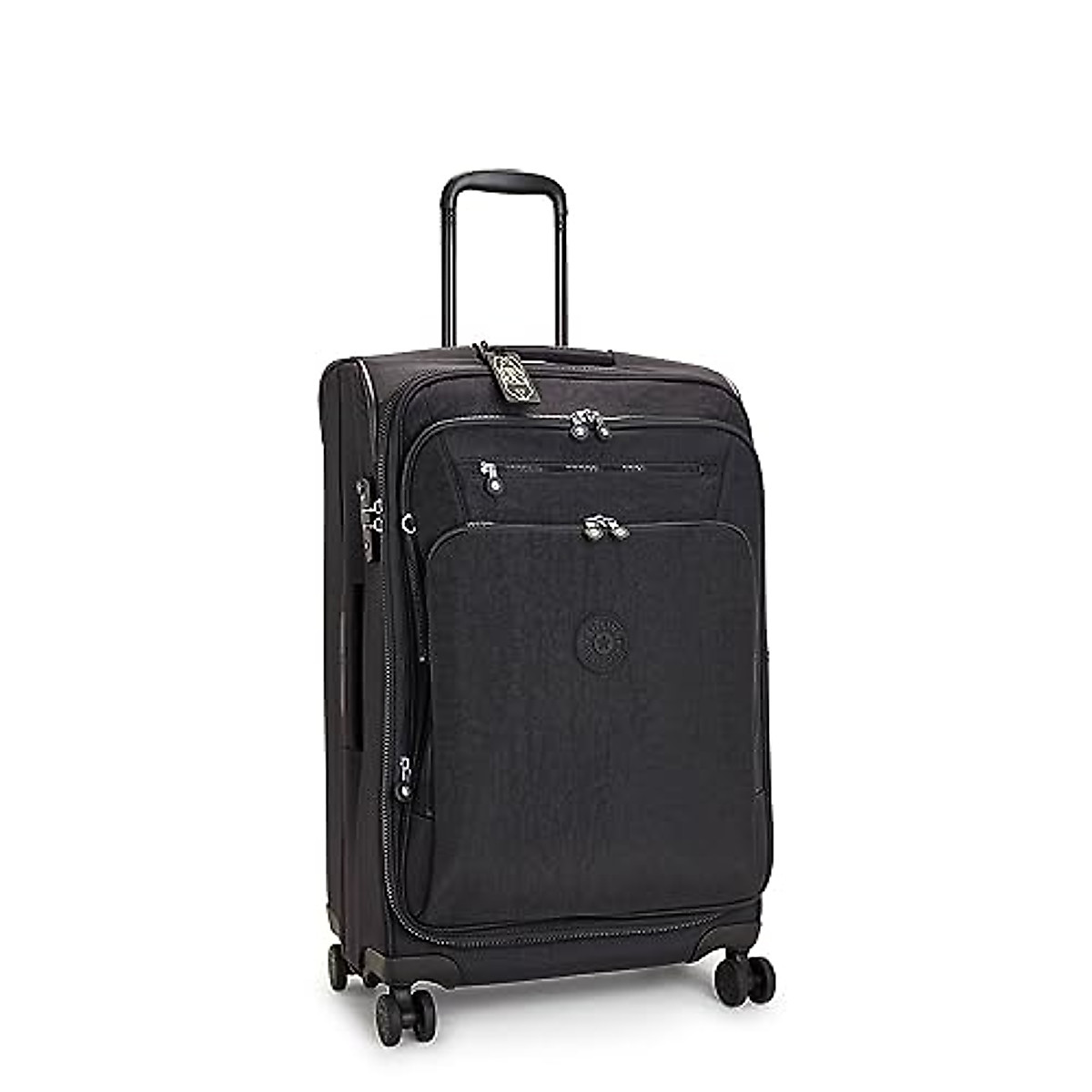 Kipling New Youri Spin Medium 4 Wheeled Rolling Luggage Black Noir