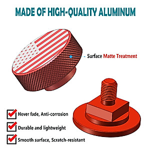 Welding Hood Helmet Pipeliner Fasteners-1Pair USA Flag Pattern Aluminum Helmet Pipeliner Headgear Replacement Parts Accessories Screws Flip Hood, Anti-rust