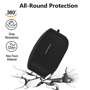 Ankersaila Soft Silicone Case Compatible with Sony WF-1000XM4, Scratch/Shock Resistant Protective Case Cover (Black)