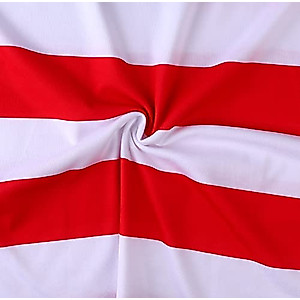 LINOCOUTON Mens American Flag Patriotic Golf Polo Shirt 4th of July Short Sleeve Stars Stripes Pieced Outfit, White, Large