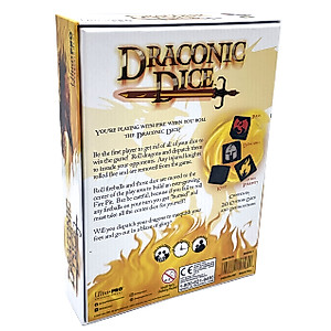 Ultra PRO - Draconic Dice : Fast Playing Dice Game, Compete Against Your Friends and Family to Reign Victorious with Dragons Along Your Side to Vanquish Your Foes