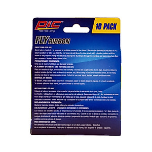 PIC FR10B Sticky Fly Ribbons, 20 Count