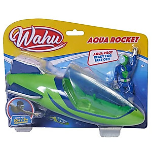 WAHU Aqua Rocket Green/Blue Water & Pool Toy - Glides Up to 30' Underwater - Ages 5 and Up