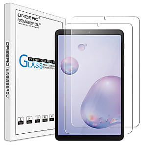 Orzero (2 Pack) Tempered Glass Screen Protector Compatible for Samsung Galaxy Tab A 8.4 (2020) SM-T307, 9 Hardness HD Anti-Scratch Full-Coverage Bubble Free